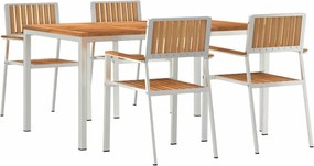 Zahradní jídelní sada 5 ks 150 x 90 x 75 cm 3334799