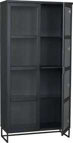ROWICO Dřevěný kabinet EVERETT černý 195 cm 118788