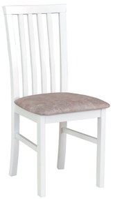Jídelní židle Balro 1 Zvolte dřevo: Bílá, Zvolte látku: látka 10b