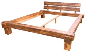 Dřevěná postel z masivu Leyla akácie 180x200