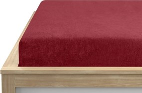 Froté prostěradlo EXCLUSIVE vínové 90 x 200 cm