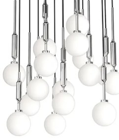 Designový lustr Ero 16 chrom