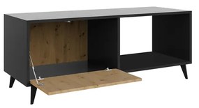 Sestava nábytku do obývacího pokoje Oksawi I, Barva dřeva: dub artisan / černý