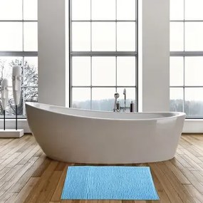 MSV CHENILLE koupelnová předložka 40 x 60 cm nebesky modrá / mikrovlák