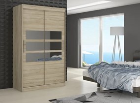 ADRK Furniture Posuvná skříň s zrcadlem TOLEDO 180 SW-TOL-S-180+A295