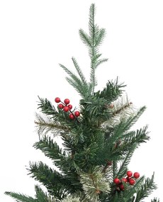 Vánoční stromek se šiškami zelený 195 cm PVC a PE,  340527 HangarStore.cz