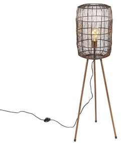Moderní stojací lampa trojnožka měděná - Redo