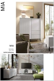 Jurek TV stolek Mia 6 Kombinace barev: Bílá