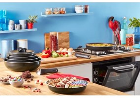 Tefal - Sada nádobí 10 ks INGENIO EASY COOK & CLEAN BLACK