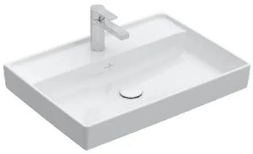 Villeroy & Boch Collaro - Umyvadlo 650x470 mm, bez přepadu, otvor pro baterii, CeramicPlus, alpská bílá 4A3366R1