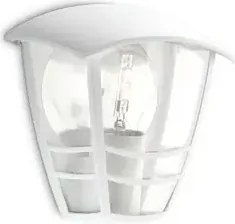 Philips Creek 60W nástěnné bílá / venkovní nástěnné svítidlo / bez zdr