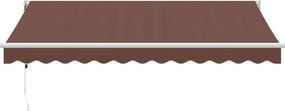 Automatická zatahovací markýza hnědá 350 x 250 cm 3215709