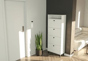 IDZ Botník HERMES 4B - Bílá, 60 cm