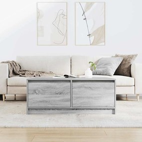 Konferenční stolek se zásuvkami Šedá Sonoma 100x100x40 cm 3328404