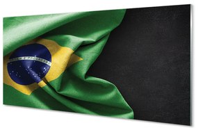 akrylový obraz brazilská vlajka 120x60 cm