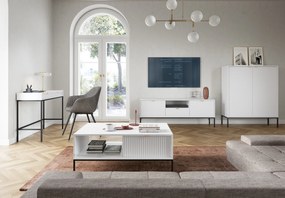 PSK Komoda NEMO K104, Bílá 104 cm Dekor nohou: Černé