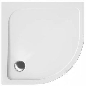 Polimat Čtvrtkruhová akrylátová sprchová vanička Pako 80x80 (90x90) Barva: Bílá, Rozměry (cm): 80x80