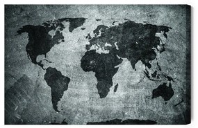Obraz Mapa Světa Ve Stylu Vintage Nedostatek Nedostatek Přírodní plátno 100x70