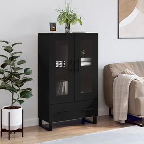 vidaXL Skříň highboard černá 69,5 x 31 x 115 cm kompozitní dřevo