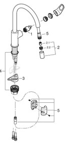 GROHE 30569000 - Dřezová baterie START FLOW 357 mm lesklý chrom