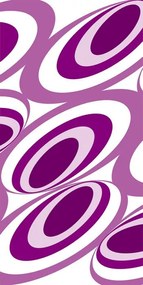 Fototapeta Dimex Violet Ovals S-366 | 110x220 cm