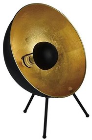 German Moderní stolní lampa / 60 W / Ø 40 cm / černá/zlatá