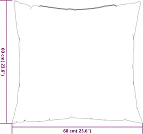 vidaXL Dekorační polštáře 4 ks 60 x 60 cm textil [314359] Barva: antracitová
