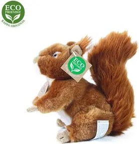 RAPPA Plyšová veverka 17 cm / ECO-FRIENDLY / od 0 měsíců