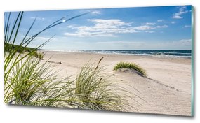 Wallmuralia Foto obraz fotografie na skle Mřežino pláž 100x50