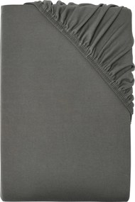 Livarno home Žerzejové napínací prostěradlo, 140-160 x 200 cm (šedá)