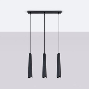 Sollux Lighting Závěsná lampa PRYSM 3L černá