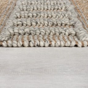 Běhoun ve světle šedé a přírodní barvě 60x230 cm Medina – Flair Rugs