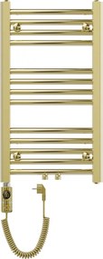 Mexen Ares, elektrické topné těleso 700 x 400 mm, 300 W, zlatá lesklá, W102-0700-400-2300-50