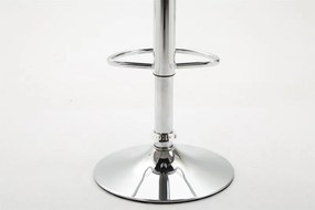Barová židle Dyn V2 umělá kůže chromovaná konstrukce – černá