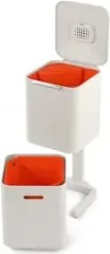Joseph Joseph Totem Compact 40L bílá / 2x 20 L koš na odpad / Pachový