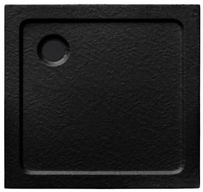BPS-koupelny Čtvercová akrylátová sprchová vanička HYD-SSV-SILK 70x70 černá