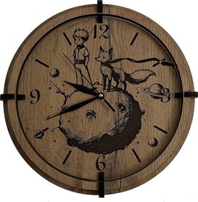 Li-Go "Malý Princ" Dřevěné hodiny 32 cm provedení povrchu: dub