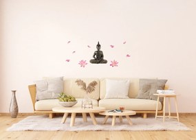 Samolepka na zeď Buddha | 42.5 x 65 cm | DSM3447