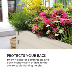 Blumfeldt Blum High Grow Straight, vyvýšený záhon, 120 x 60 x 60 cm, 432 l, ocel