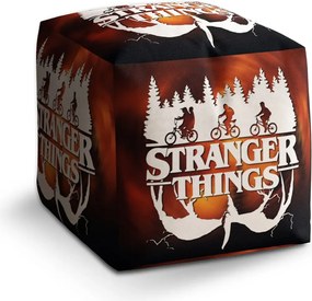 Sablio Taburet Cube Stranger Things Glow - 50x50x50 cm