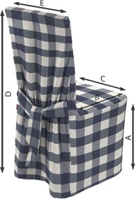 Návlek na židli barva tmavě modrá látka vzorované