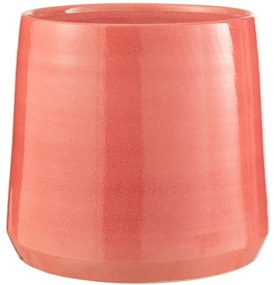 OnaDnes -20% Růžový keramický květináč J-line Asol 35 cm