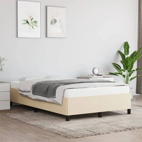 Rám postele bez matrací krémově 120x190 cm textil 3269636