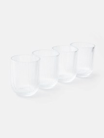 Sinsay - Rýhované sklenice 4 ks - clear