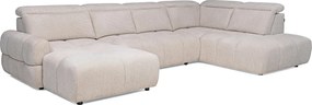 XXXLutz ROHOVÁ SEDAČKA, textil, béžová Welnova - Rozkládací sedačky - 002307035903