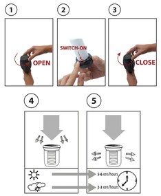 Set solární lampy SPK59 s efektem plamene
