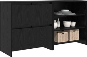 Servírovací skříň 2 ks Černý dub 70 x 41 x 75 cm 3393301