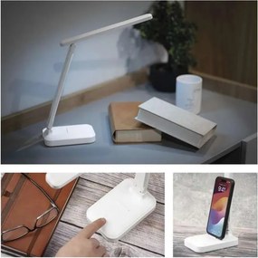 EMOS Bílá LED stolní nabíjecí lampička Amy 5W Z7631
