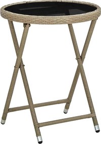 Zahradní bistro set 3 ks Béžová polyratan 3334966