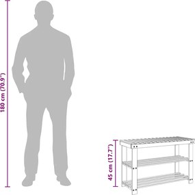 vidaXL Marketos Botník s lavičkou 2 v 1 2 ks masivní dřevo